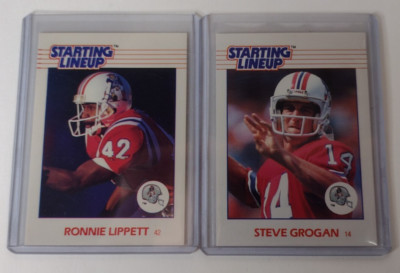 NEW ENGLAND PATRIOTS 1988 Starting Lineup card lot Steve Grogan Ronnie ...