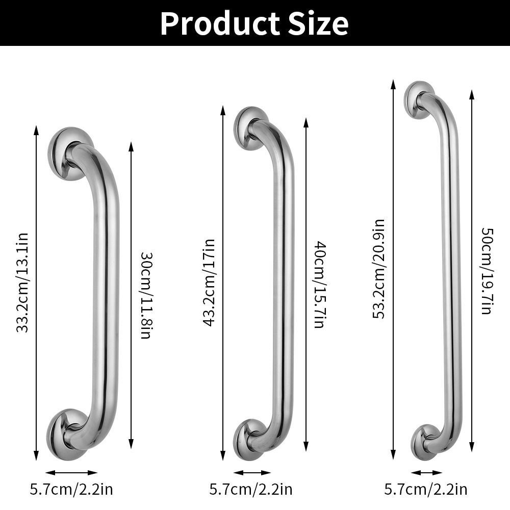Safety Hand Rail. Grab Bar Stainless Steel Support Handle Bathroom ...