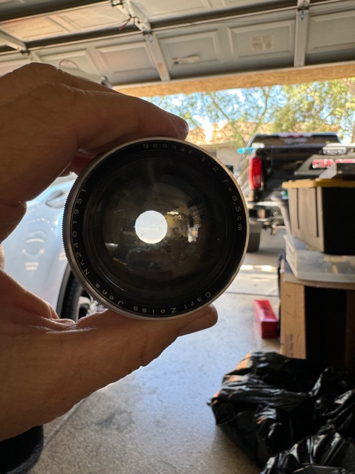 ZEISS CONTAX SONNAR 85MM 2 COATED PORTRAIT HEAVY LENS FOR RANGE FINDER ...
