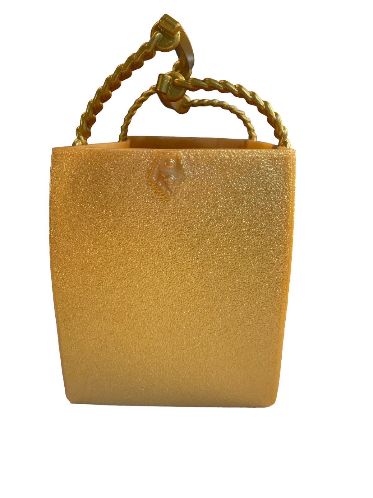 Cute BOOMBOX GOLD Y2k Plastic purse - Gem