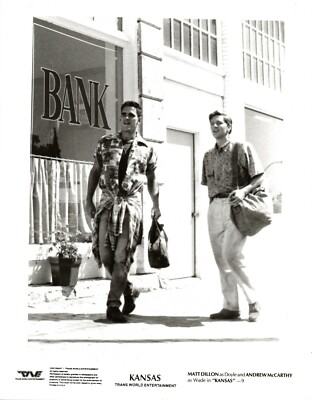 Matt Dillon & Andrew McCarthy 1988 Kansas 8x10 B&W Glossy Promo Movie ...