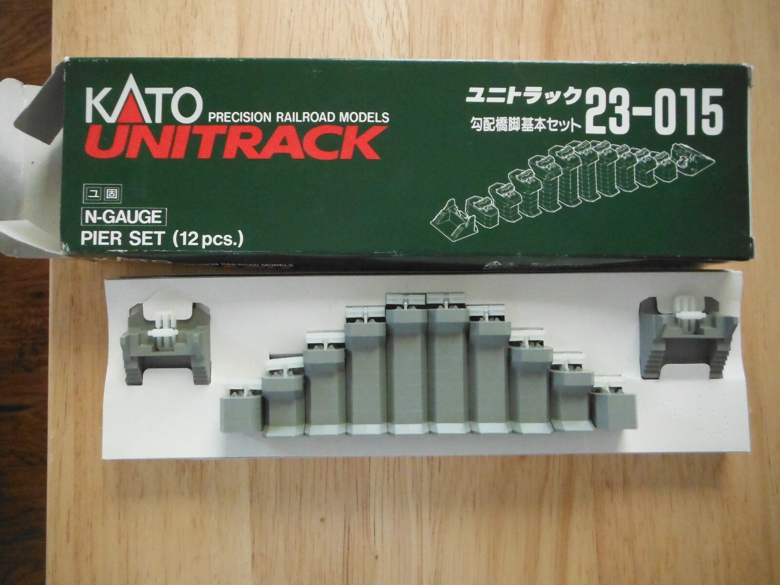 Kato 23-015 1/2" - 2" Single Track Incline Pier Set N Scale - Open box ...
