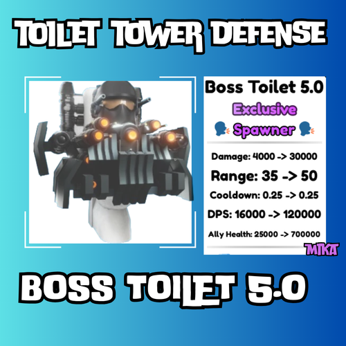 TOILET TOWER DEFENSE BOSS TOILET 5.0 | eBay