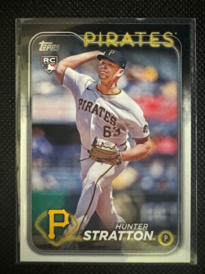 2024 Topps Update Hunter Stratton #US348 RC Rookie Pittsburgh Pirates ...