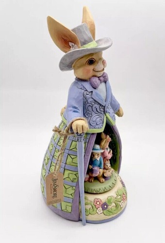 Jim Shore Easter Joy Is All Around Easter Bunny Lighted Rotator 11"T ...