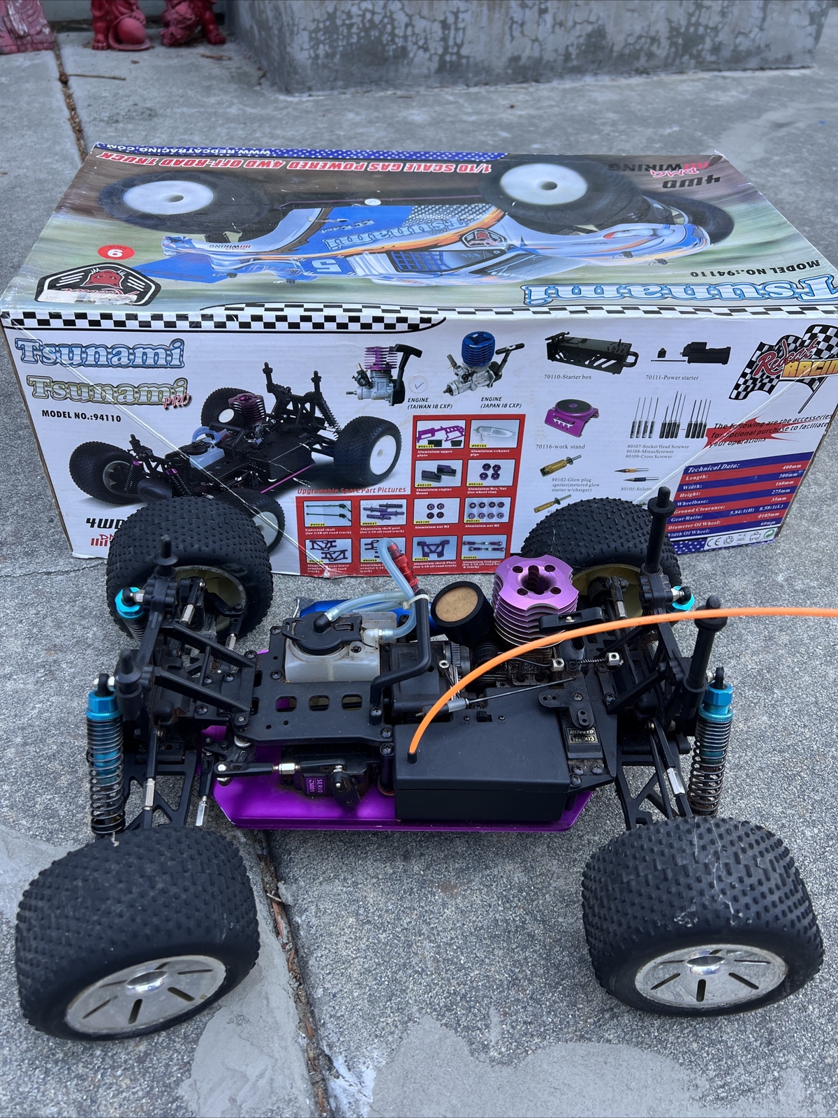 Vintage Redcat Tsunami Racing 1/10 4 Wheel Drive ( Need Do Some Work ...