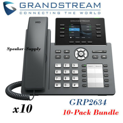 10 Grandstream GRP2634 8-Line 4 SIP Office IP Phone PoE Bluetooth ...