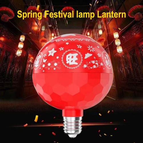 LED lamp Spring Festival Colorful Fuzi Light Bulb Celebration ∈ Light ...