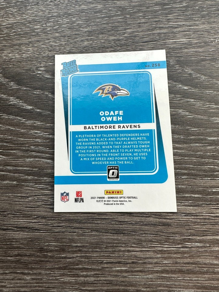 Baltimore Ravens Rookies, Inserts Parallels, Numbered Cards and Rookies ...