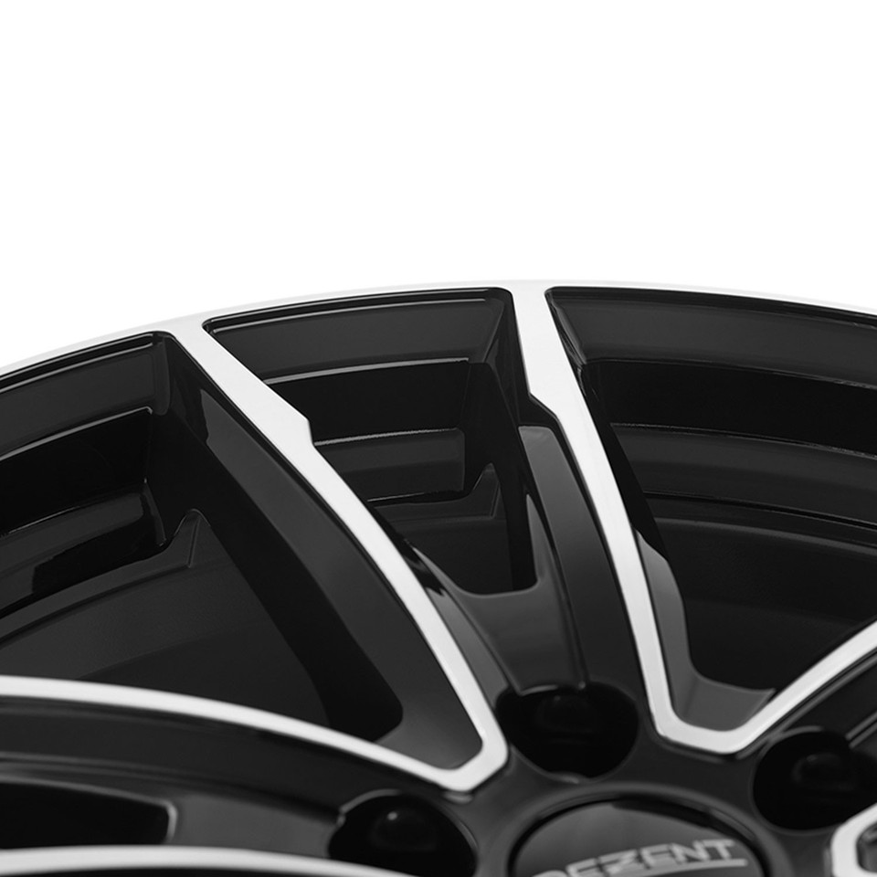 4 Dezent KF dark wheels 6.0Jx16 5x100 for Volkswagen Polo 16 Inch rims ...