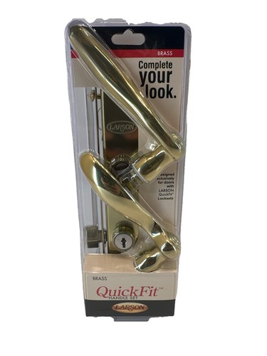 Larson QuickFit Storm Door Handle Set Polished Brass 20297807 | eBay