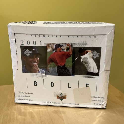 Upper Deck 2001 Golf Hobby Box Factory Sealed - Tiger Woods Rookie Year ...