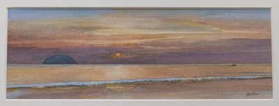 Jan Fisher – Ailsa Craig from Girvan – Original Scottish Landscape ...