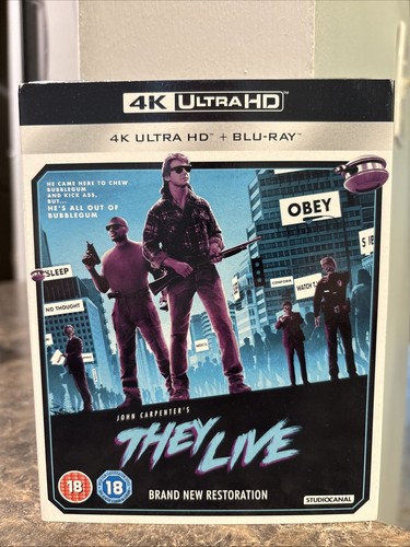 They Live (1988) StudioCanal 4K Ultra HD Blu-ray UK Import Includes Slip Case | eBay