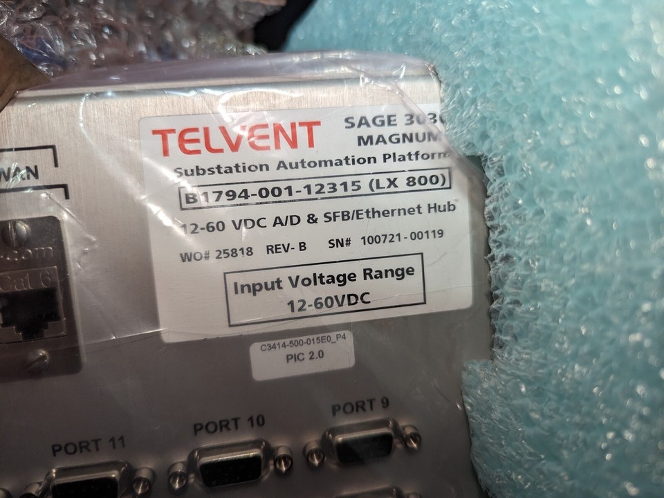 Telvent (Schneider Electric) Sage 3030 Magnum Substation Automation ...