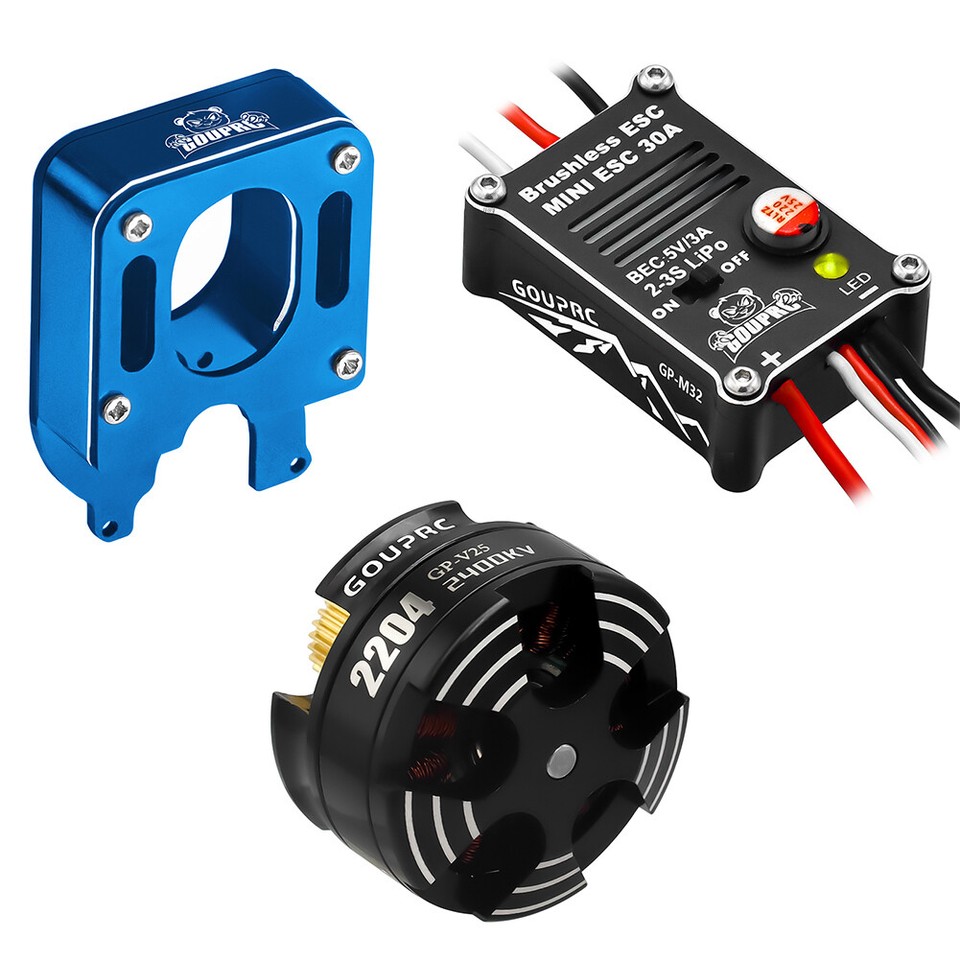 2204 Brushless Outrunner Motor W/ Mount & 30A Brushless Mini ESC | eBay UK