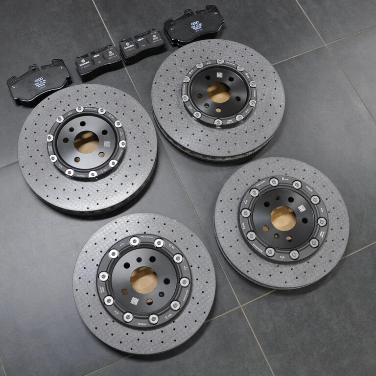 Audi R8 Carbon Ceramic Ceramic Full Brake Kit - Calipers, Rotors, Pads ...