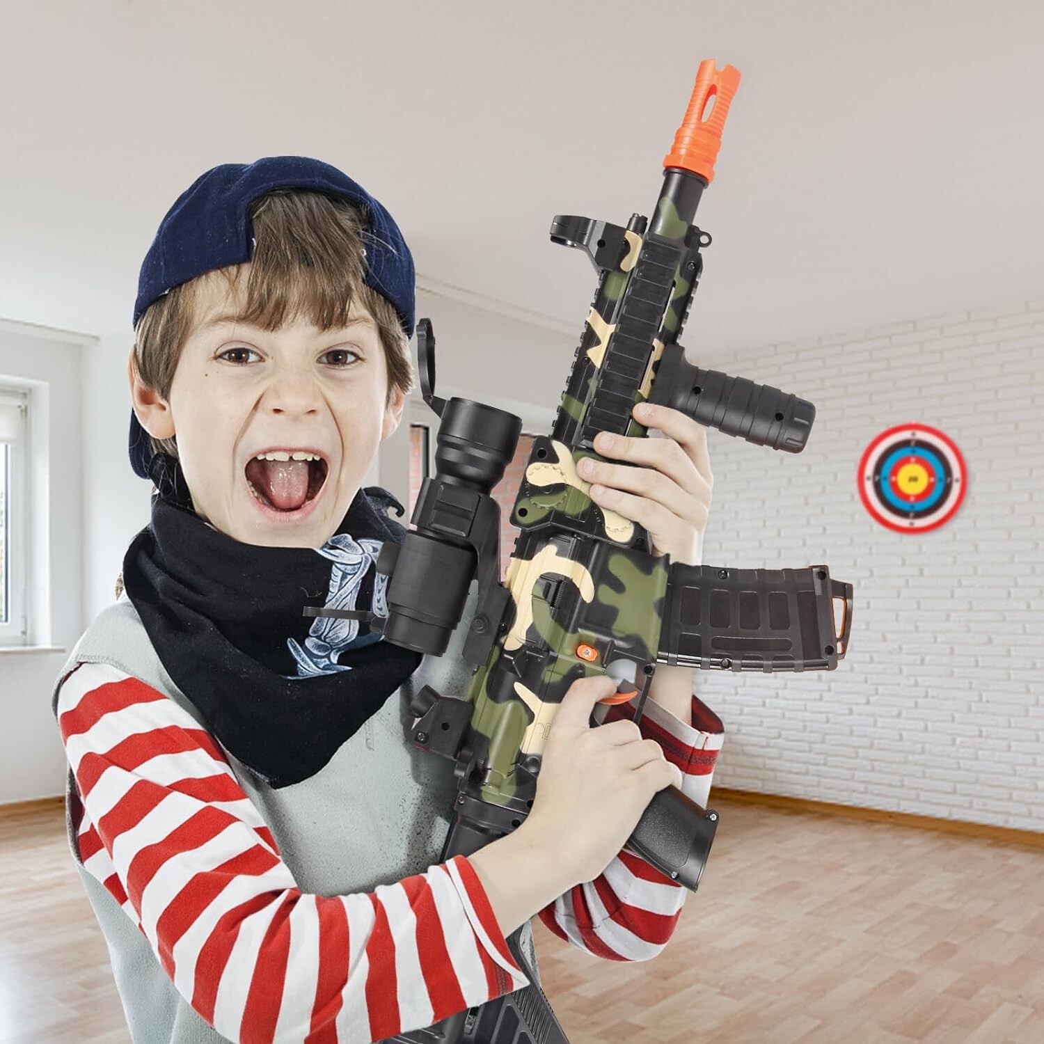 Electric Toy Sniper Rifle for Kids+Adults - Foam Blaster Gun w/80 ft ...