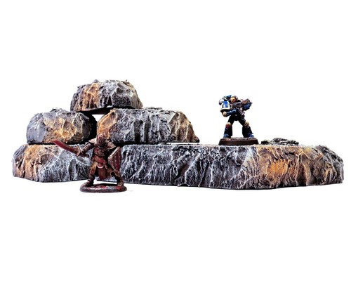 Handmade Wargaming Terrain Rocky Modular Hills - TTRPG D&D Warhammer ...