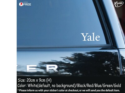 Yale University Stickers Decals Reflective Best Gifs W | eBay Australia