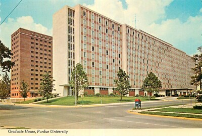 Postcard Purdue University Graduate House, West Lafayette, Indiana | eBay