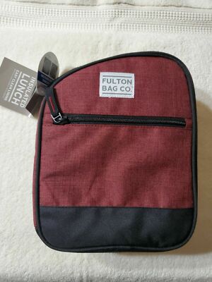 Fulton Bag Co. Lunch Box / Bag Upright Insulated Tote Zippered New w ...