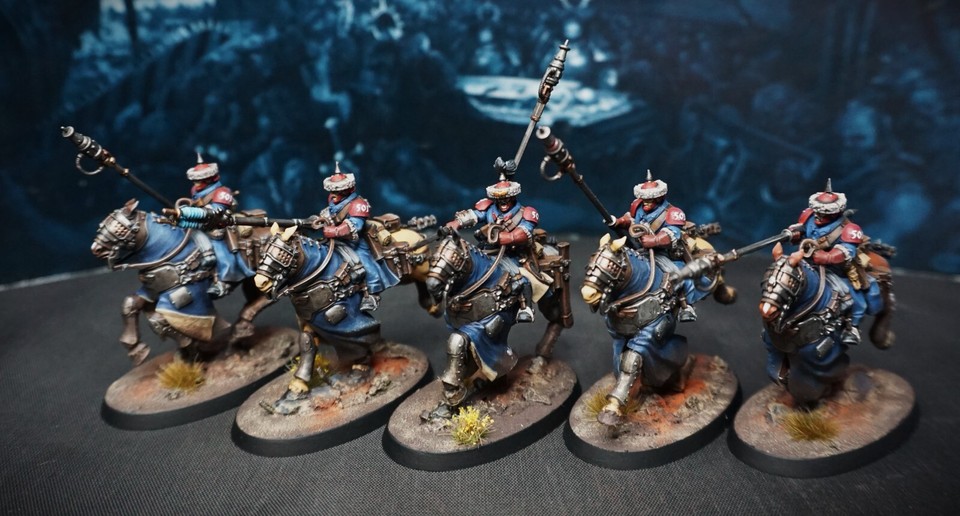 Attilan Rough Riders painted Warhammer 40k Astra Militarum Elite Shock ...