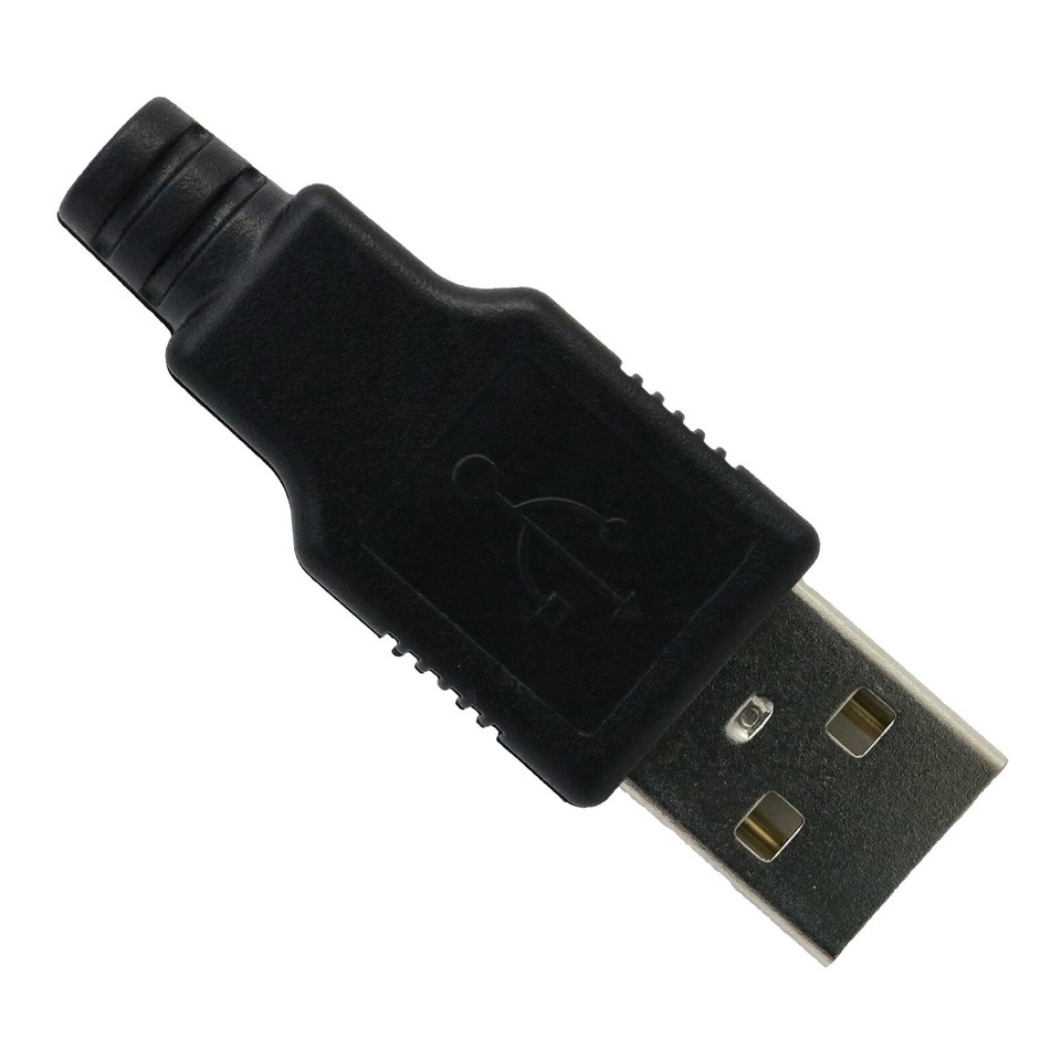 5x DIY USB Connector - Male Type A Solder Terminals - 4-Pin USB 2.0 ...