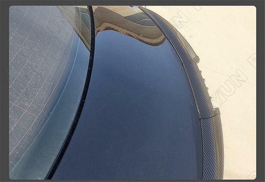 Universal Car Rear Wing Sticker Spoiler Roof Hatch Gate Trim Carbon ...