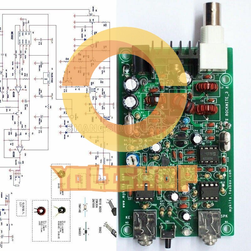 PIC Version 8W Super RM RockMite QRP CW Transceiver HAM Radio Shortwave ...