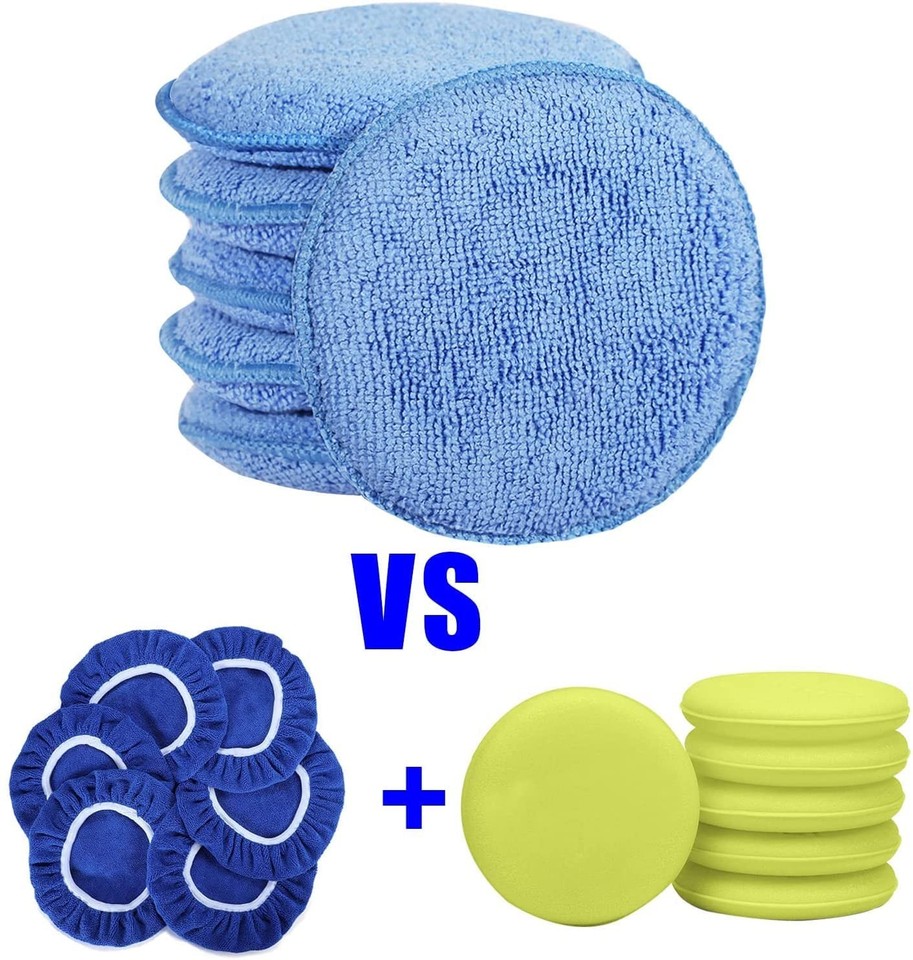 Microfiber Wax Applicator Pads, Car Wax Applicator, Buffing & Detail ...