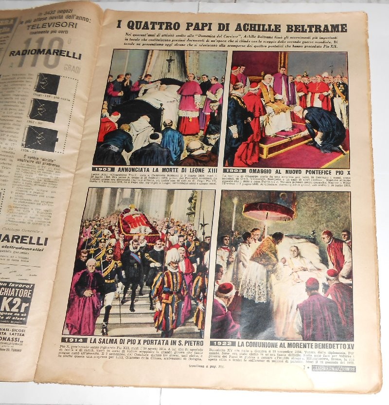Domenica del Corriere 1958 # 43 Conclave Pioneer I | eBay