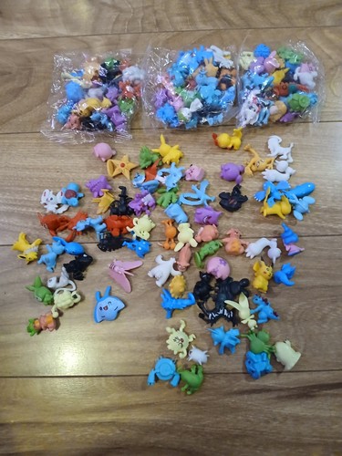 Large Lot Of 144 Vintage Pokemon Figures Plastic Mini Miniature Small ...