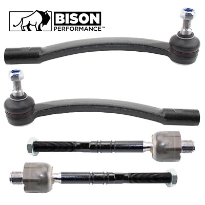 Bison Performance 4pc Inner & Outer Steering Tie Rod End Kit For Mini ...