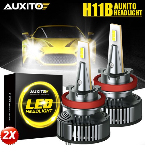 H11B LED Headlight Bright Bulbs Globes White 6500K High/Low Beam Canbus ...