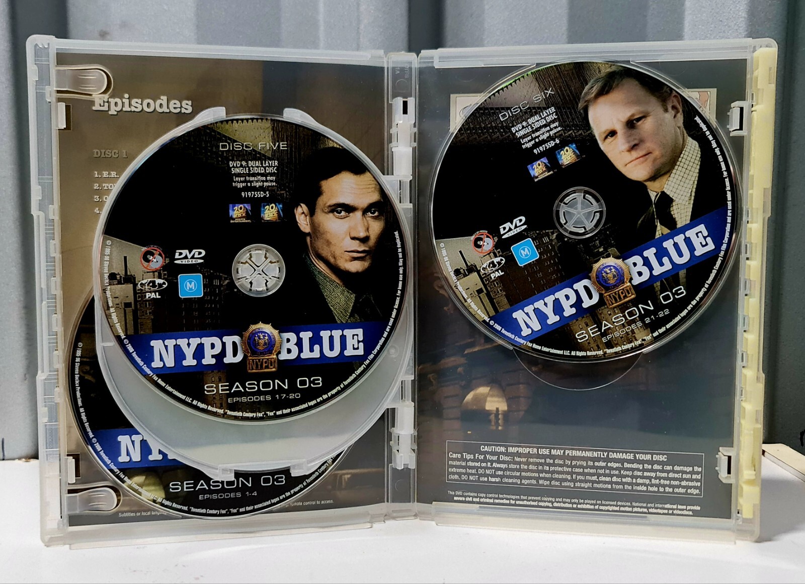 NYPD Blue : Complete Season 3 - 6 × Disc R4 DVD Set, 1993 ...