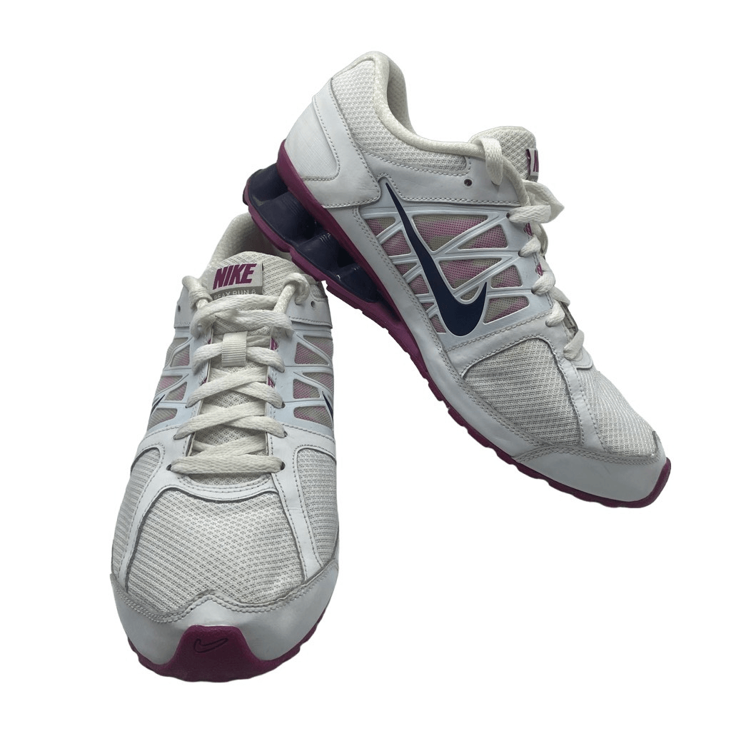Nike Womens Reax Run 6 Running Shoes White Pink Style 472647-100 US ...