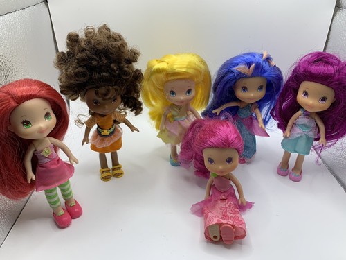 Strawberry Shortcake Doll 2008 Lot Of 6 Blue Orange Raspberry Plum ...