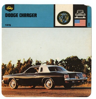 Dodge Charger - GT / Production Car Edito Service SA Auto Rally Card | eBay