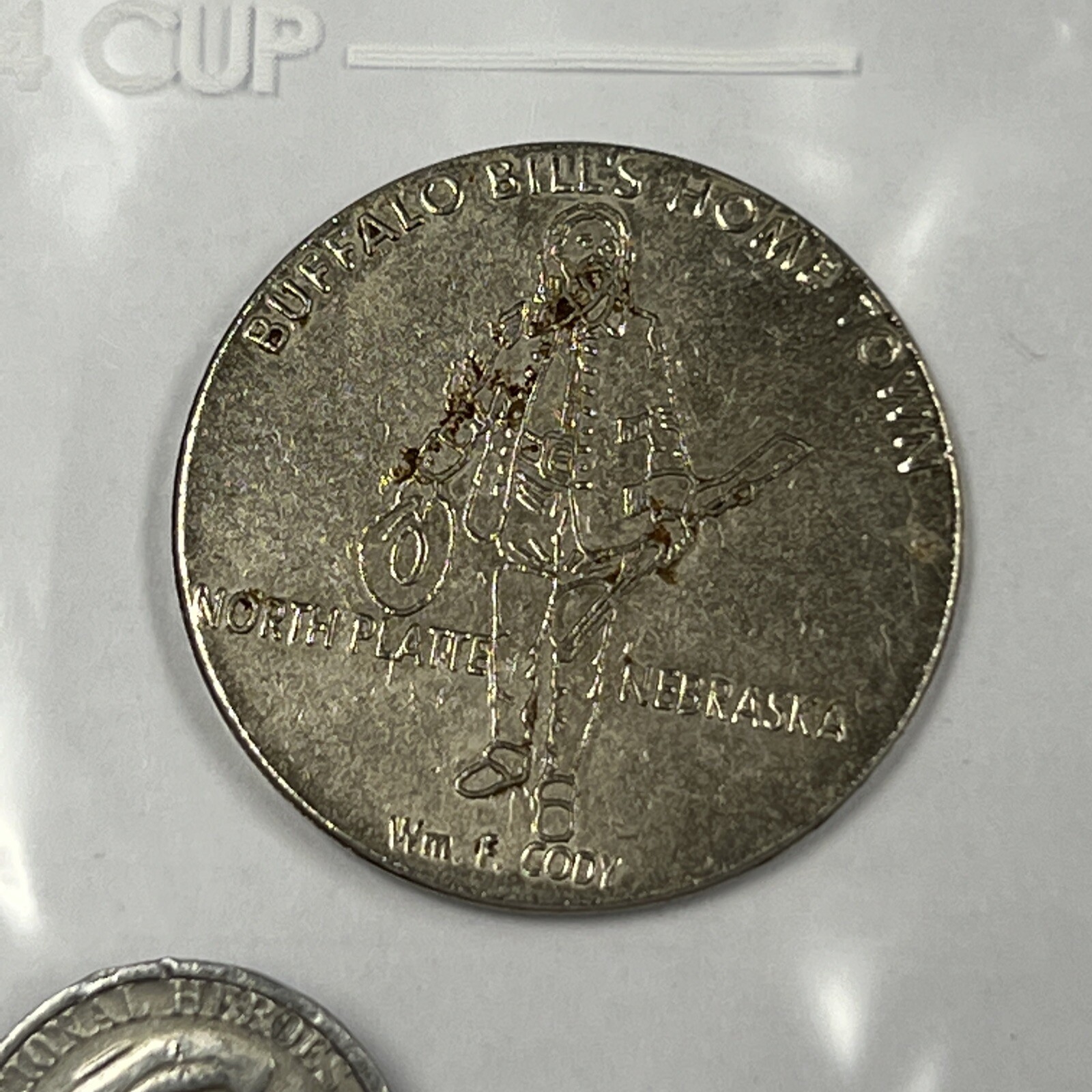 EXONUMIA BLOWOUT: Lot of 3 Vintage Buffalo Bill Cody Tokens Husky Oil ...