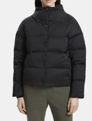 Theory High-Collar Puffer Coat in City Poly | eBay