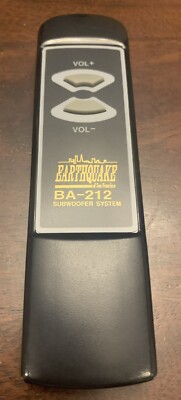 Earthquake BA-212 Subwoofer System Remote Control Excellent! | eBay