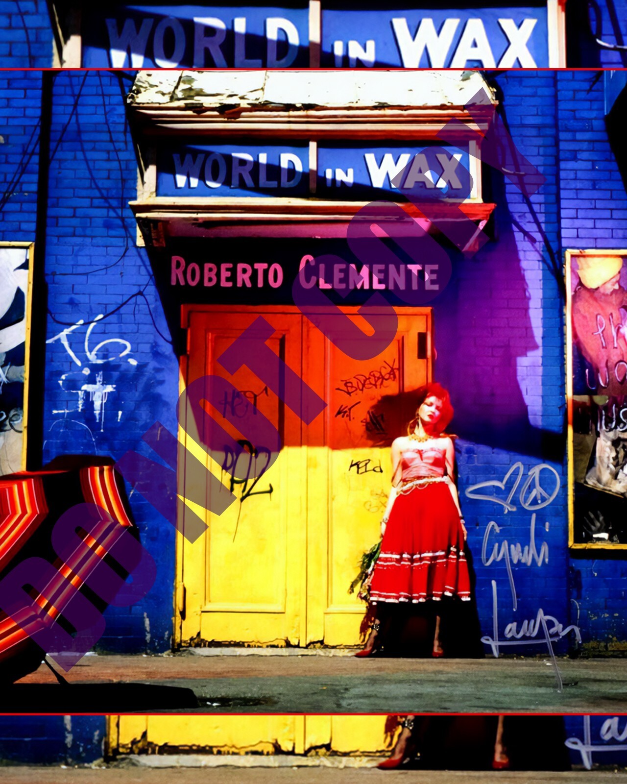 Cyndi Lauper She's So Unusual Preprint Signture Autograph 8x10 Photo | eBay