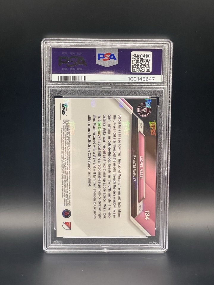 LIONEL MESSI /99 BLACK 2024 TOPPS NOW #134 MIAMI PSA 10 | eBay