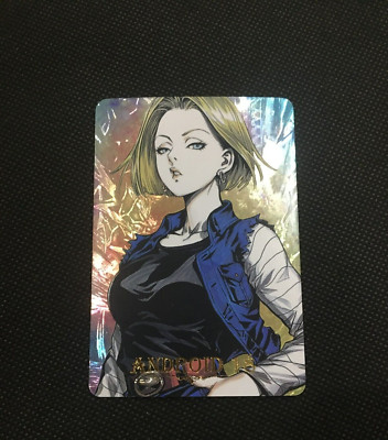 Dragon Ball Z Android 18 Laser Engraved Holo Foil Character Art Trading ...