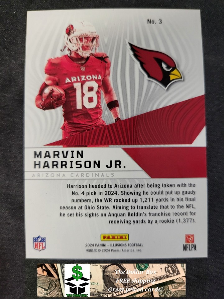 2024 Illusions Marvin Harrison Jr RC AMAZING card #3 Cardinals | eBay