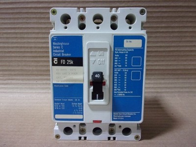 NEW EATON FD FD3040 3 Pole 40 Amp 600V Circuit Breaker FD3040L ...