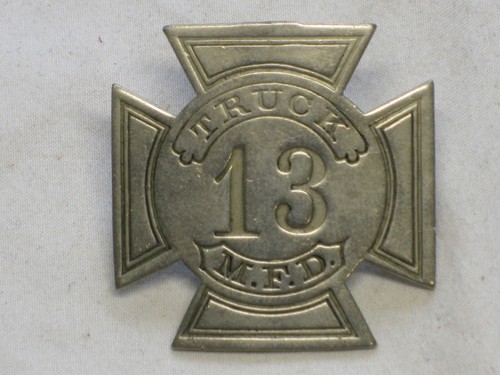 US Milwaukee Fire Department Truck 13 Badge 1920s | eBay