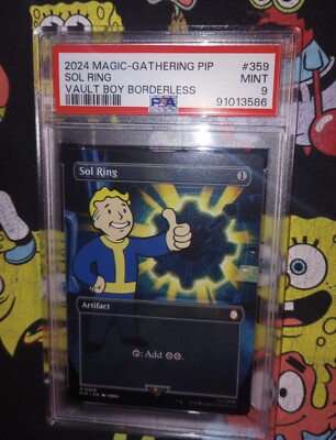 MTG Fallout Sol Ring Borderless 0359 PSA 9 Mint | eBay