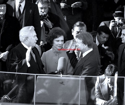 PRESIDENT Jimmy Carter Photo 4x6 Inauguration Swearing In Rosalynn ...